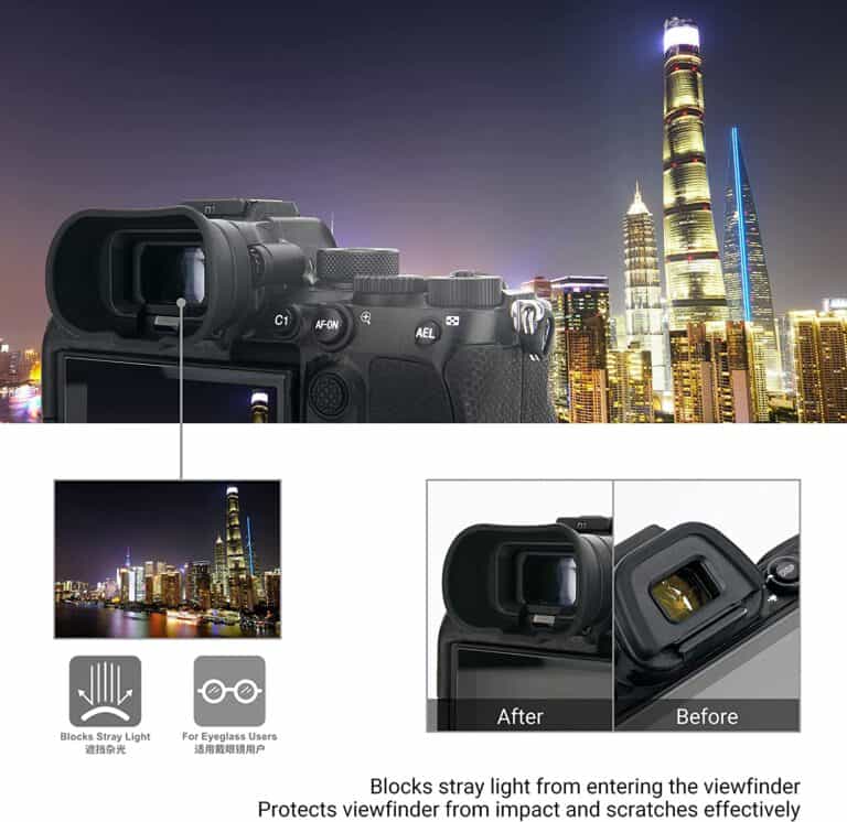ยางรองตา ช่องมองภาพสําหรับกล้อง Sony A7M4 A7IV KeEp19L
