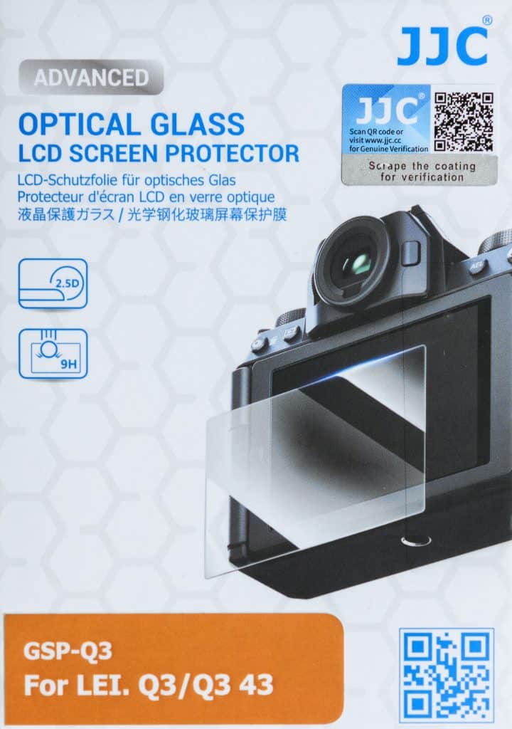 กระจกกันรอยหน้าจอ Leica Q3 / Q3 43 LCD Screen Protector JJC GSP-Q3