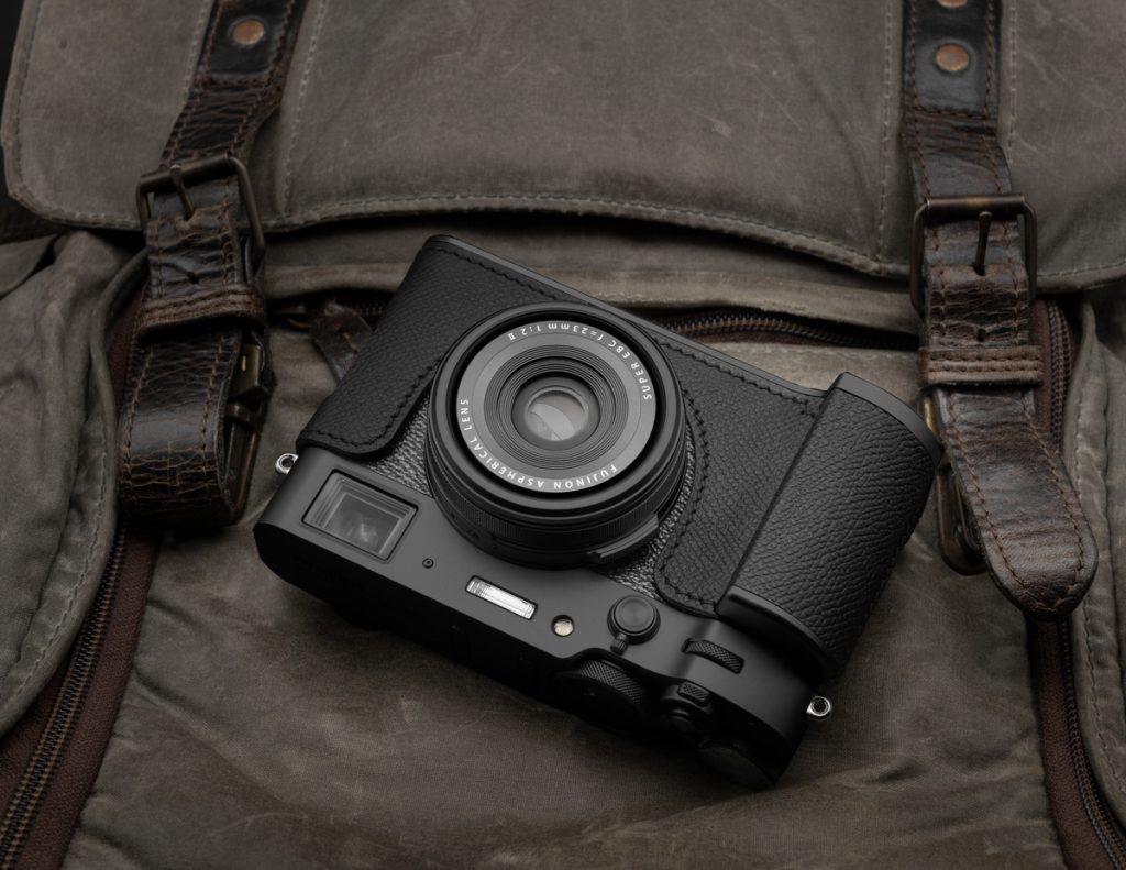 เคส Fuji X100VI Milicase สีดำ ฐานดำ Leather Case - CamGadgetWorld