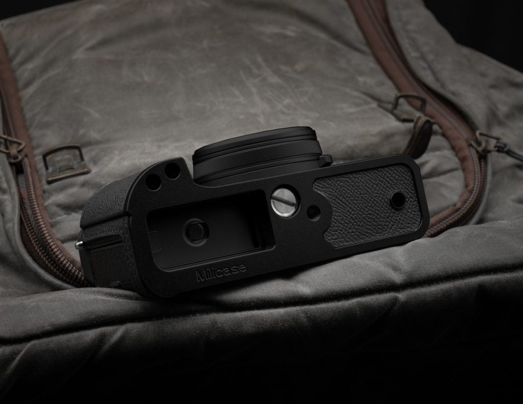 เคส Fuji X100VI Milicase สีดำ ฐานดำ Leather Case - CamGadgetWorld