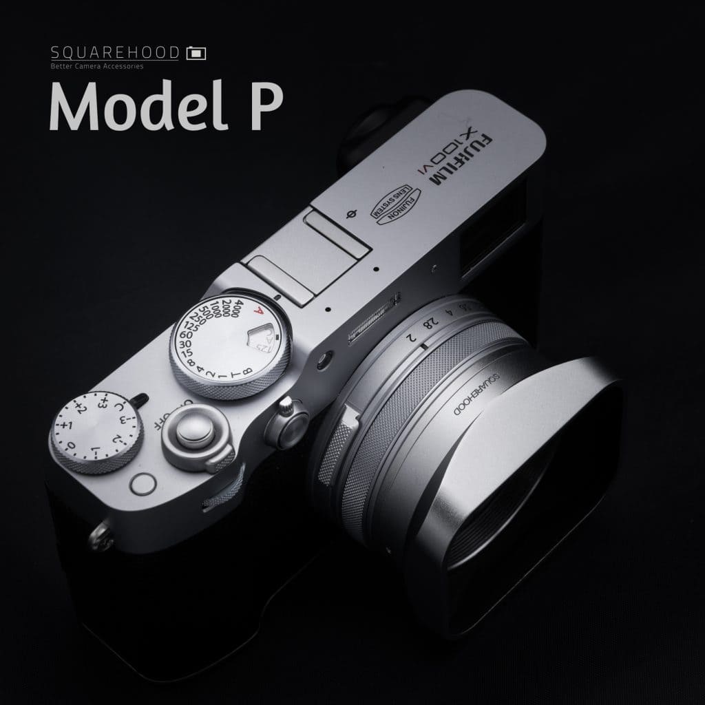 SquareHood Model P Fuji X100VI X100V สีเงิน | CamGadgetWorld