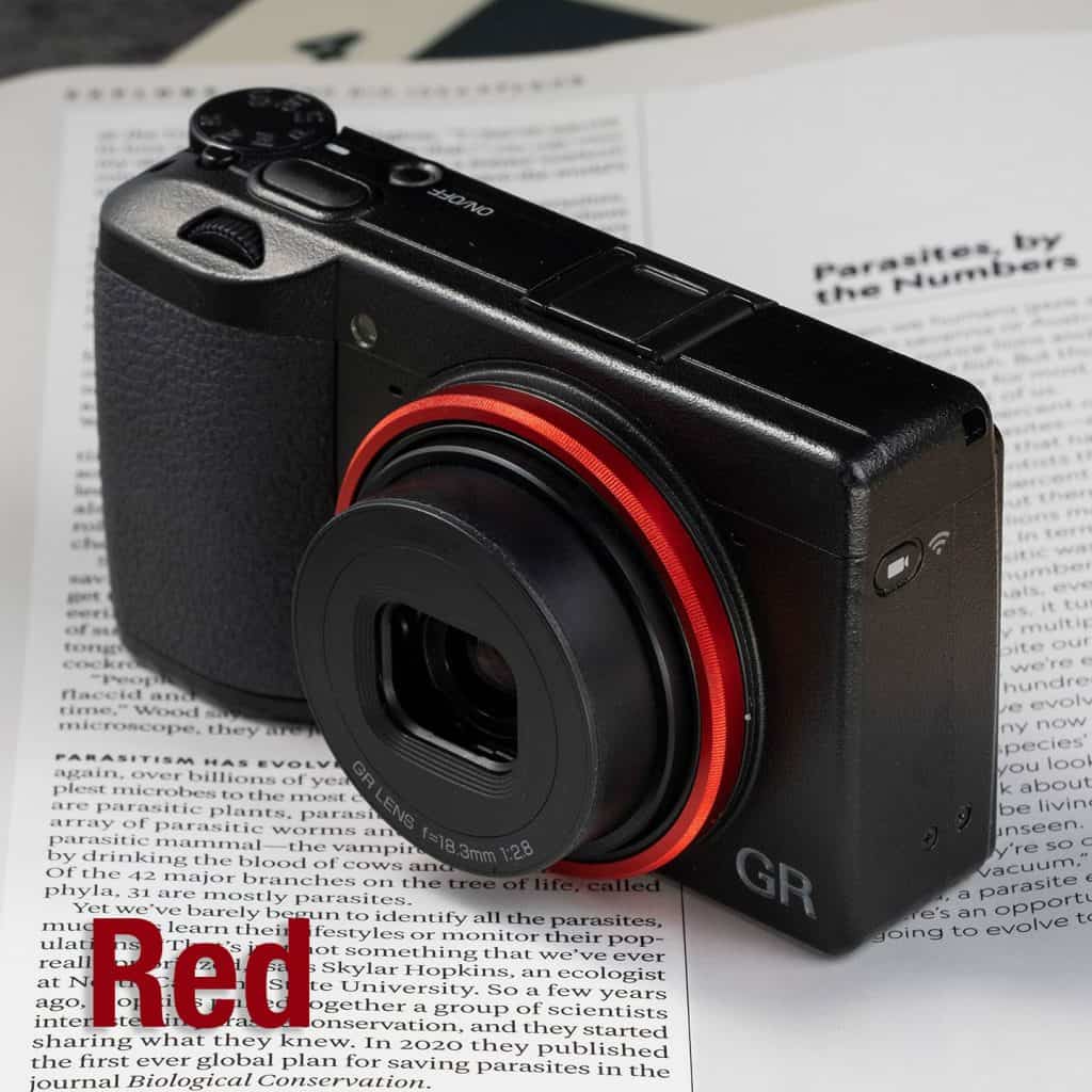 RICOH GRIV Ring Red แหวนกล้อง Ricoh GR4 สีแดง จาก Larry Gadget ...