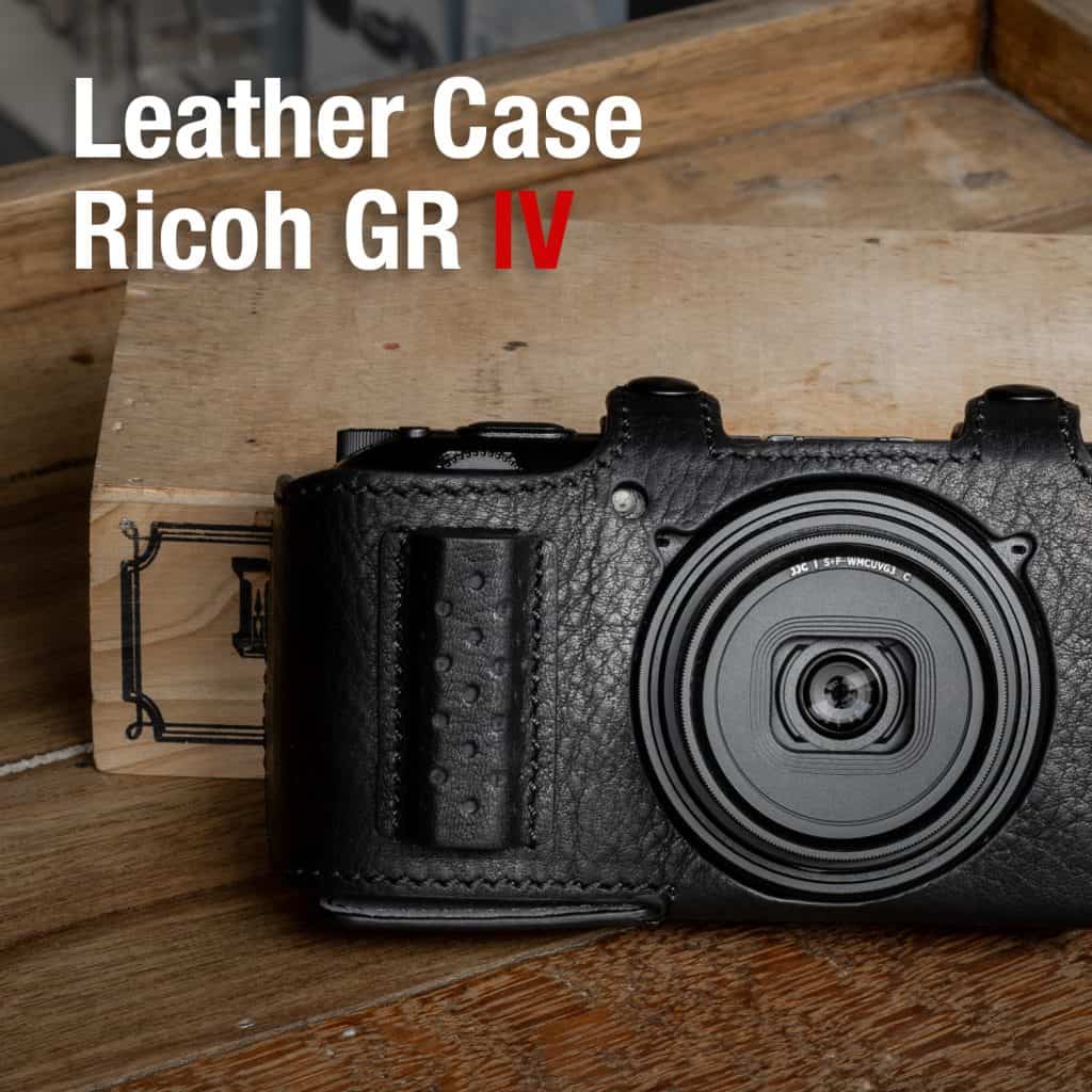 Leather Case Ricoh GRIV GR4 HDF เคสหนังสีดำ จาก Mr.Stone - CamGadgetWorld